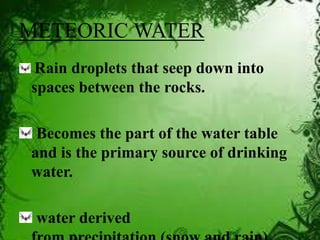 types of ground water | PPTX