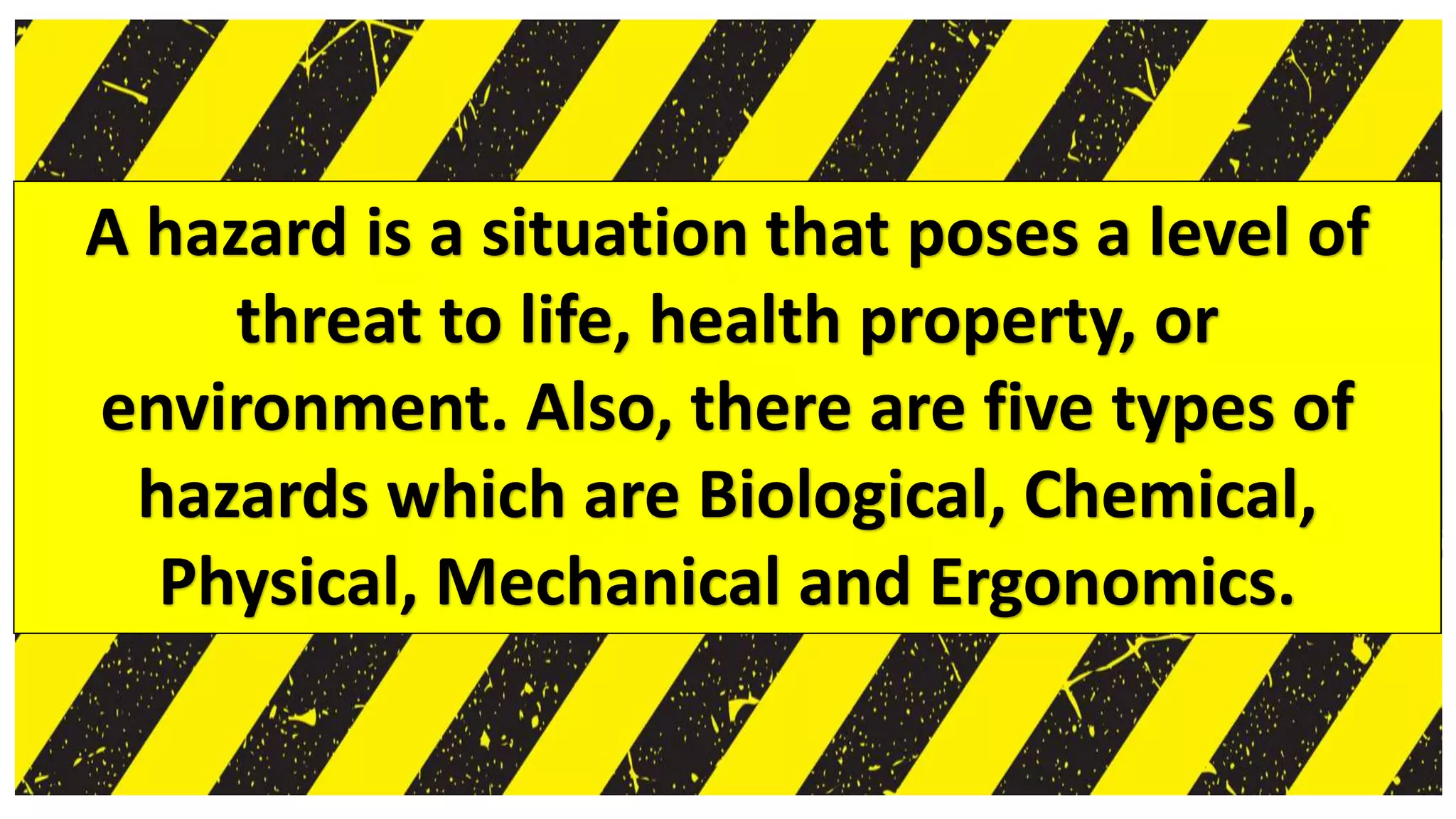 Types of hazards | PPTX