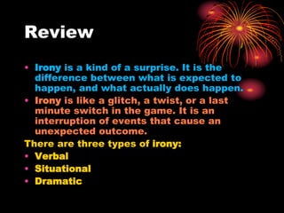 3 Types of Irony and Ironic Images for ELA | PPT
