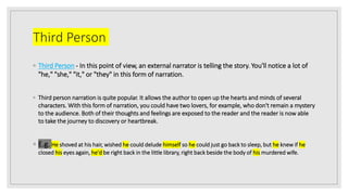 3 Types of Narrations in literature | PPTX