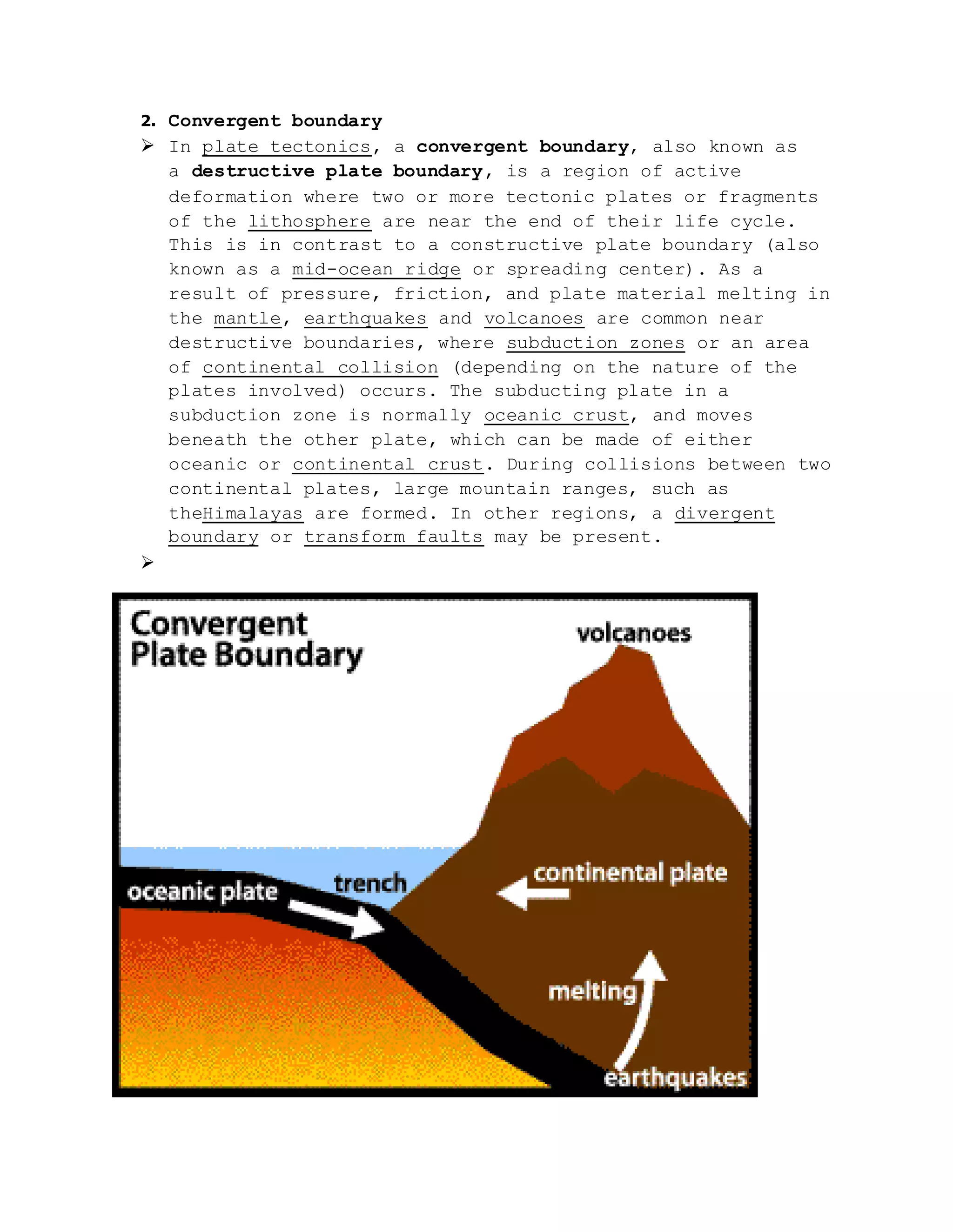 3 types of tectonics plate | DOCX