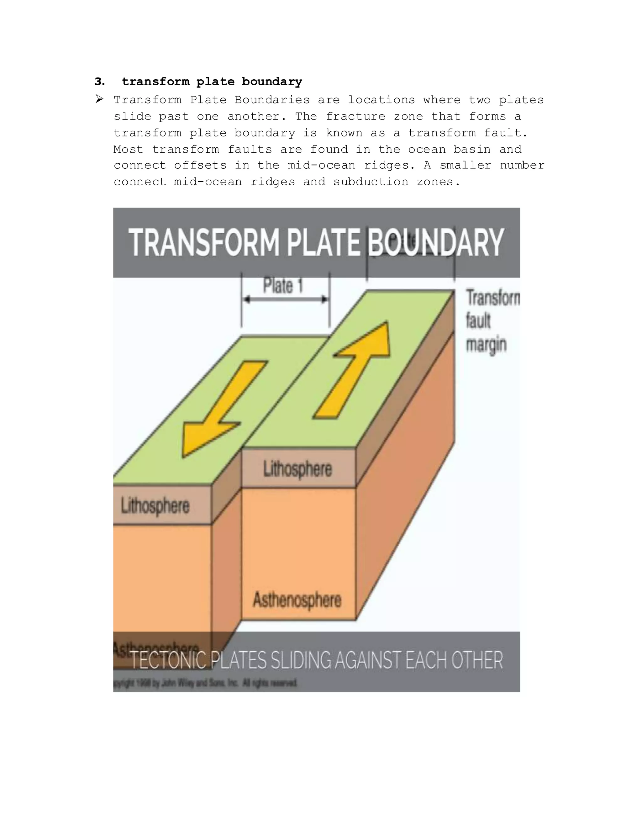 3 types of tectonics plate | DOCX