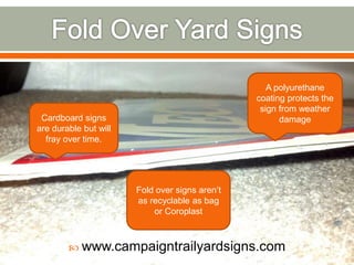 3 Types of Yard Signs | PPTX