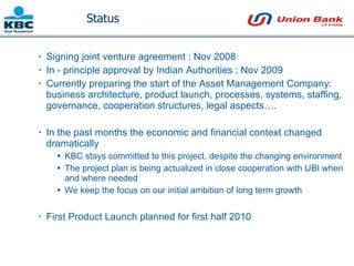 Ubi And Kbc Karel Heyndrickx Kbc Asset Management | PPT