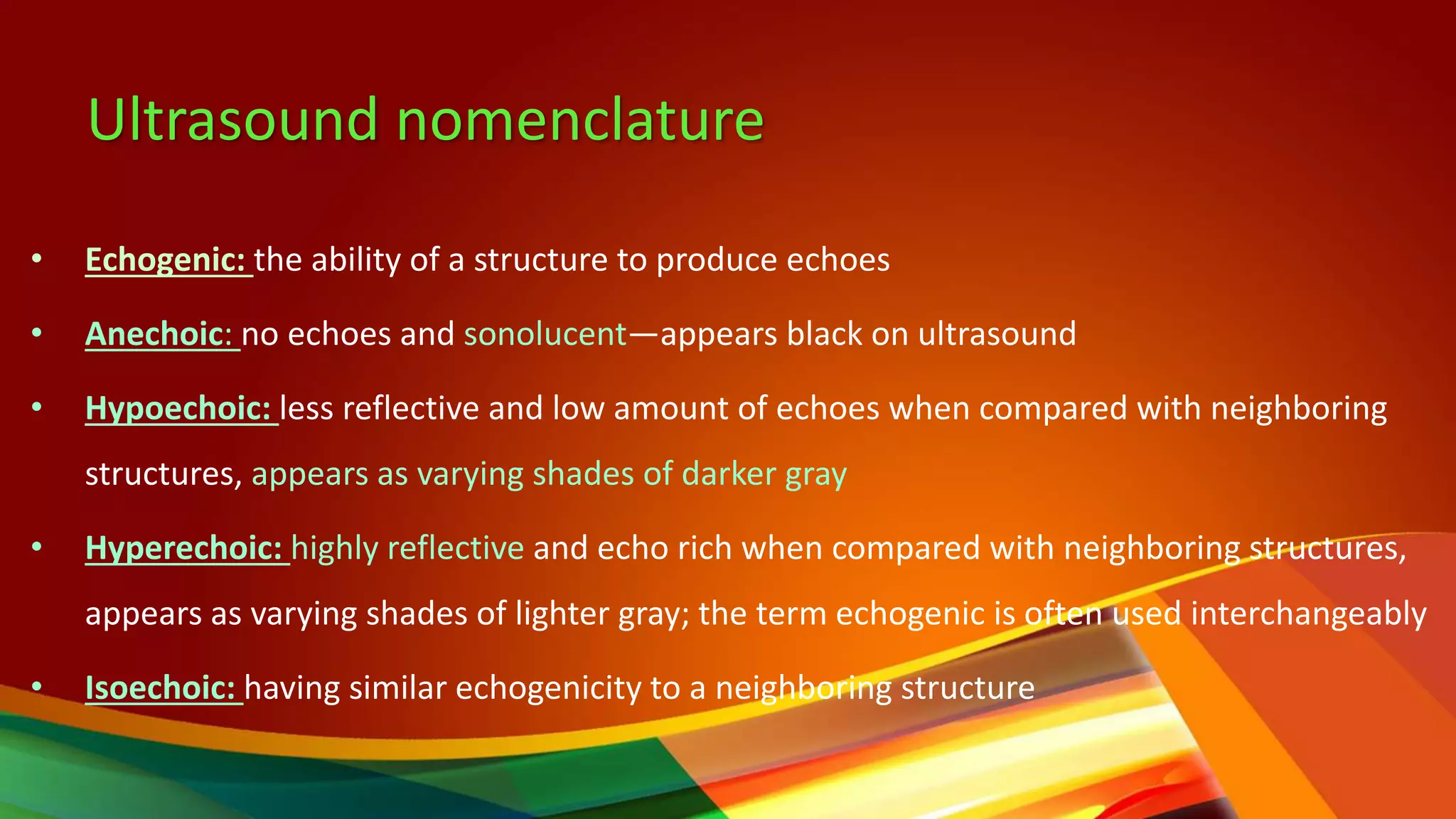 3 ultrasound nomenclature | PPTX