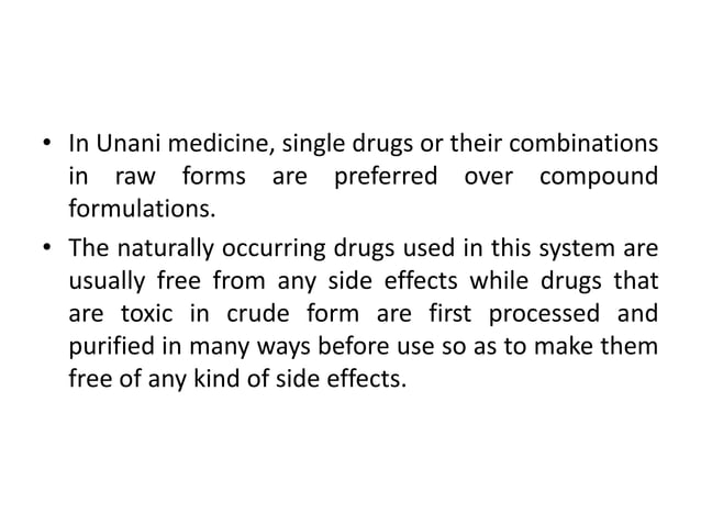 3 UNANI MEDICINE.ppt | Holistic Health | Alternative Medicine