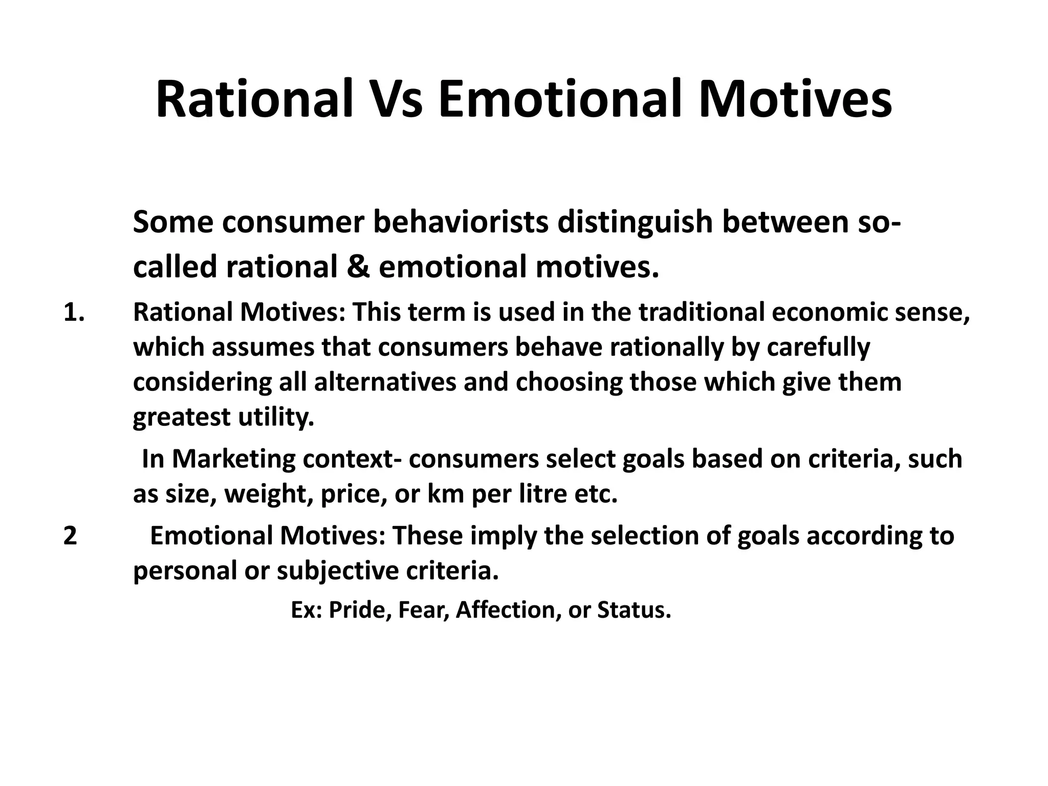 Individual Influences on Consumer Behavior | PPTX