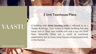 3 Unit Townhouse Plans | PDF