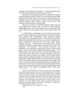 Dialektika Sejarah UUD 1945 dan Piagam Jakarta | PDF