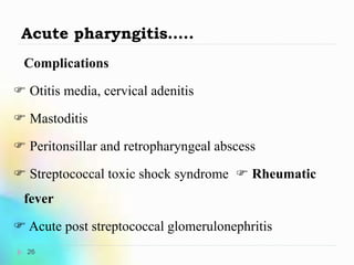 Upper respiratory disorders | PPTX