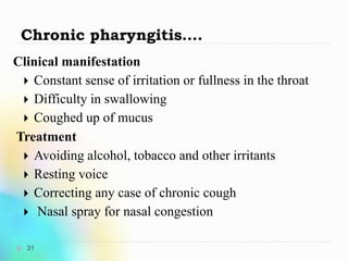 Upper respiratory disorders | PPTX