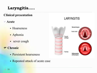 Upper respiratory disorders | PPTX