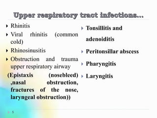 Upper respiratory disorders | PPTX