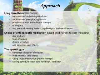 Approach to patient with convulsion | PPTX
