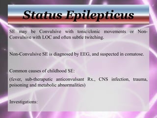 Approach to patient with convulsion | PPTX