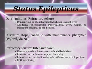 Approach to patient with convulsion | PPTX