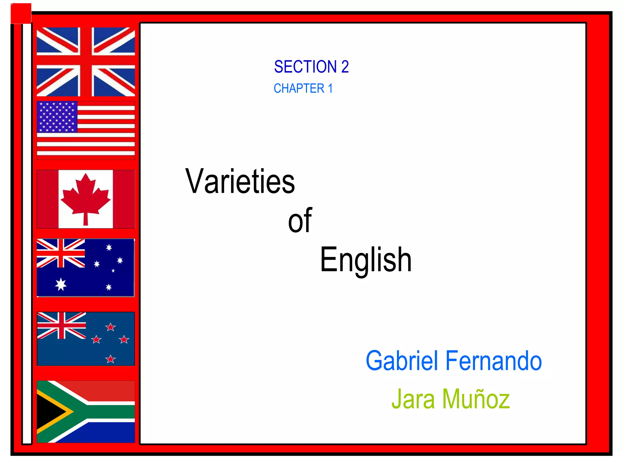 Varieties of English | PPT