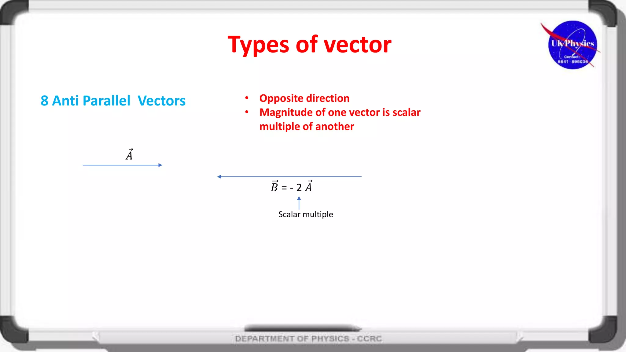 Scalars and Vectors Part 1 | PPTX | Physics | Science