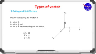 Scalars and Vectors Part 1 | PPTX | Physics | Science