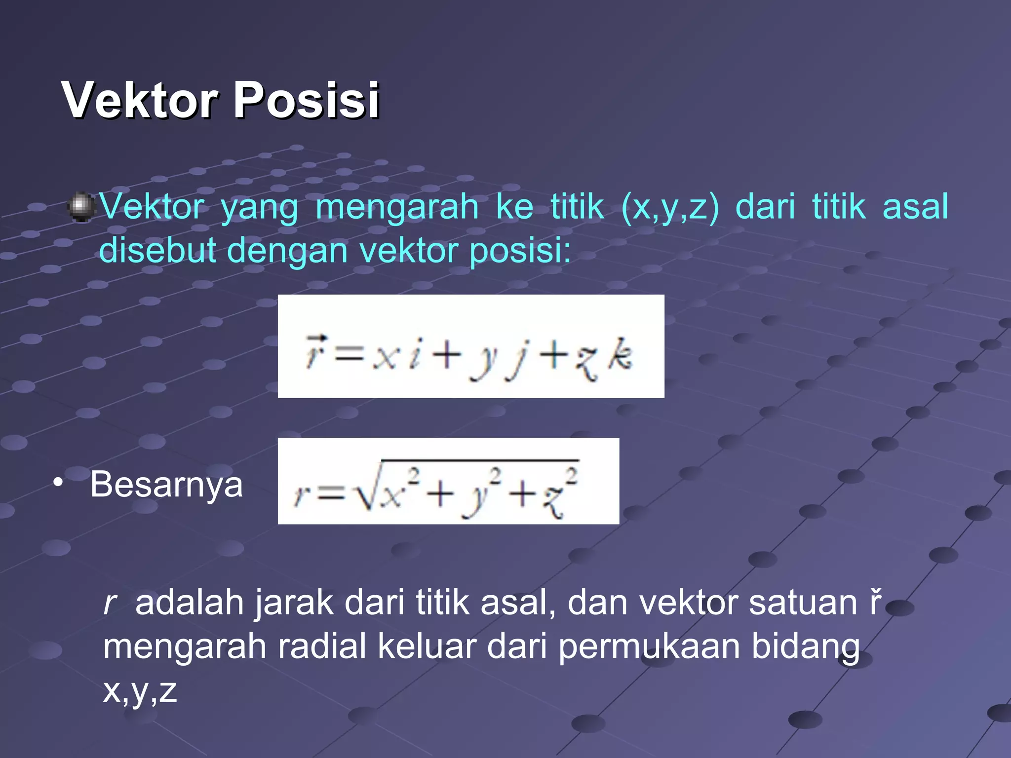 3 Vektor Posisi | PPT