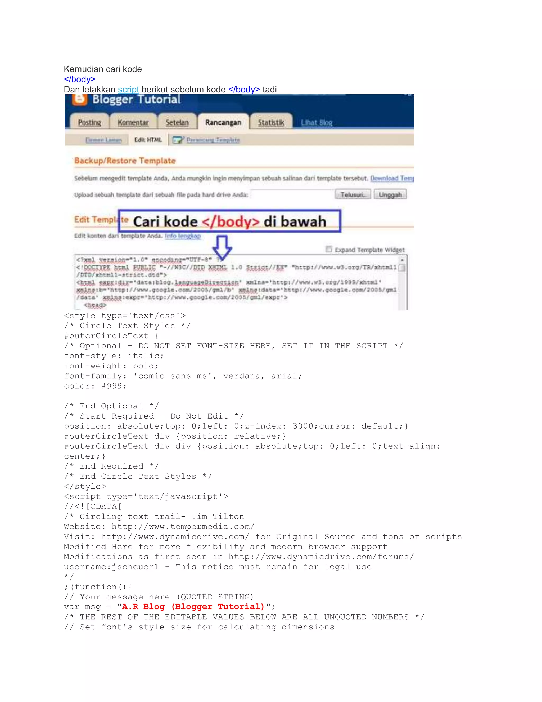 Cara membuat tulisan mengikuti cursor | PDF