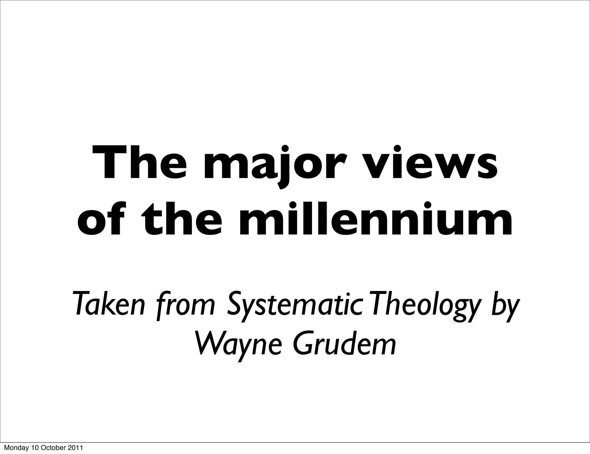 3 views of the millennium | PDF
