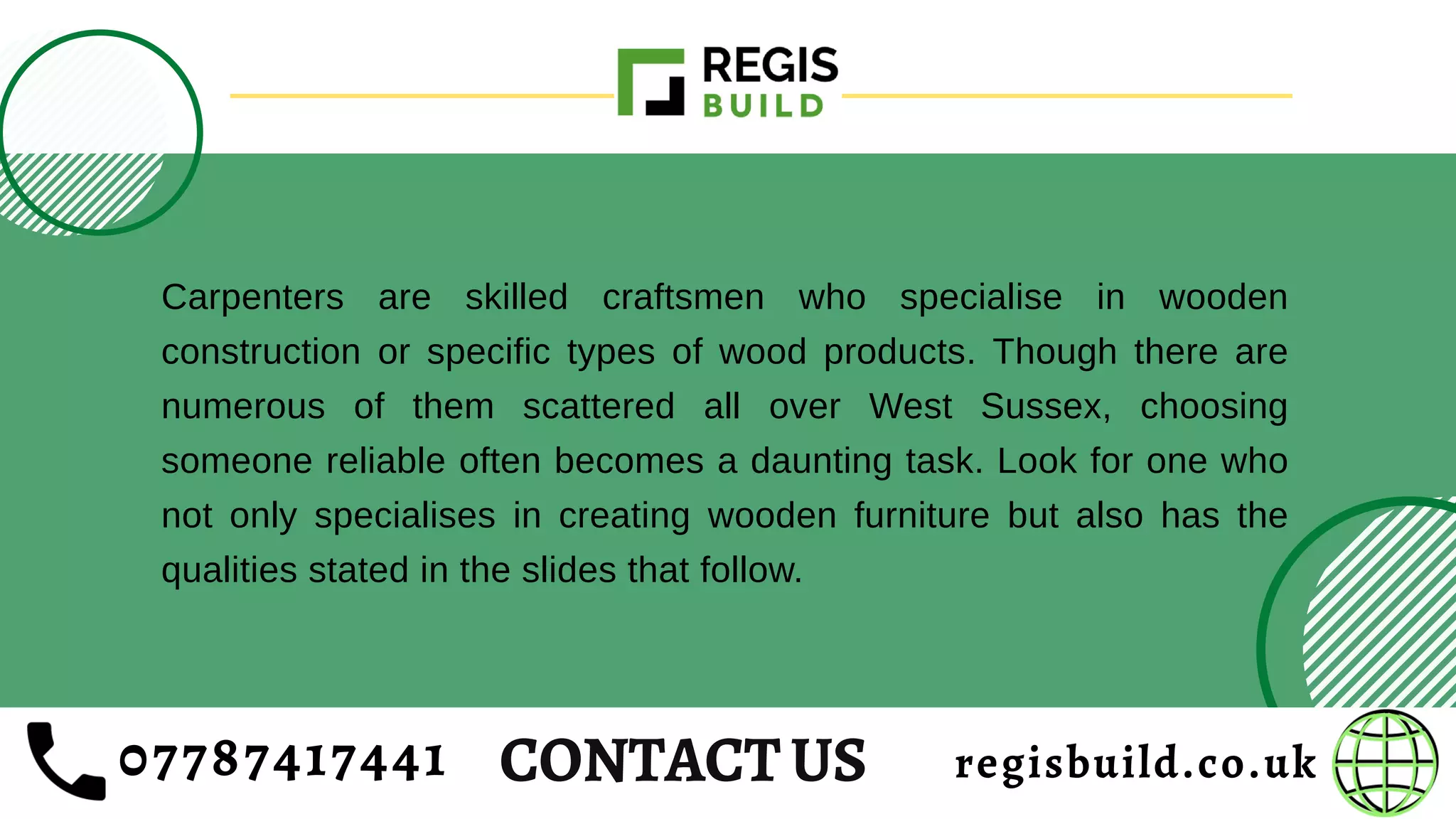 3 vital qualities to look for in your carpenter | PPT