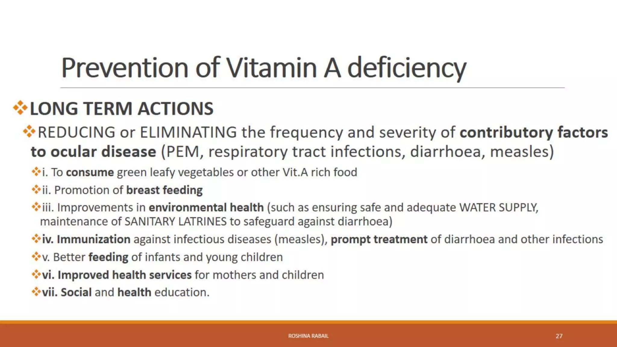 Vitamin A deficiency disorders | PPT