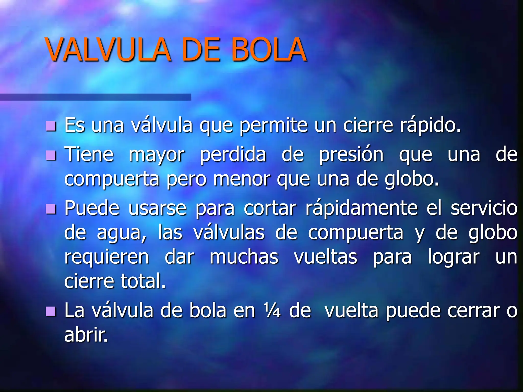 Válvulas de red de aguas blancas en edificaciones | PPT | Chemistry ...