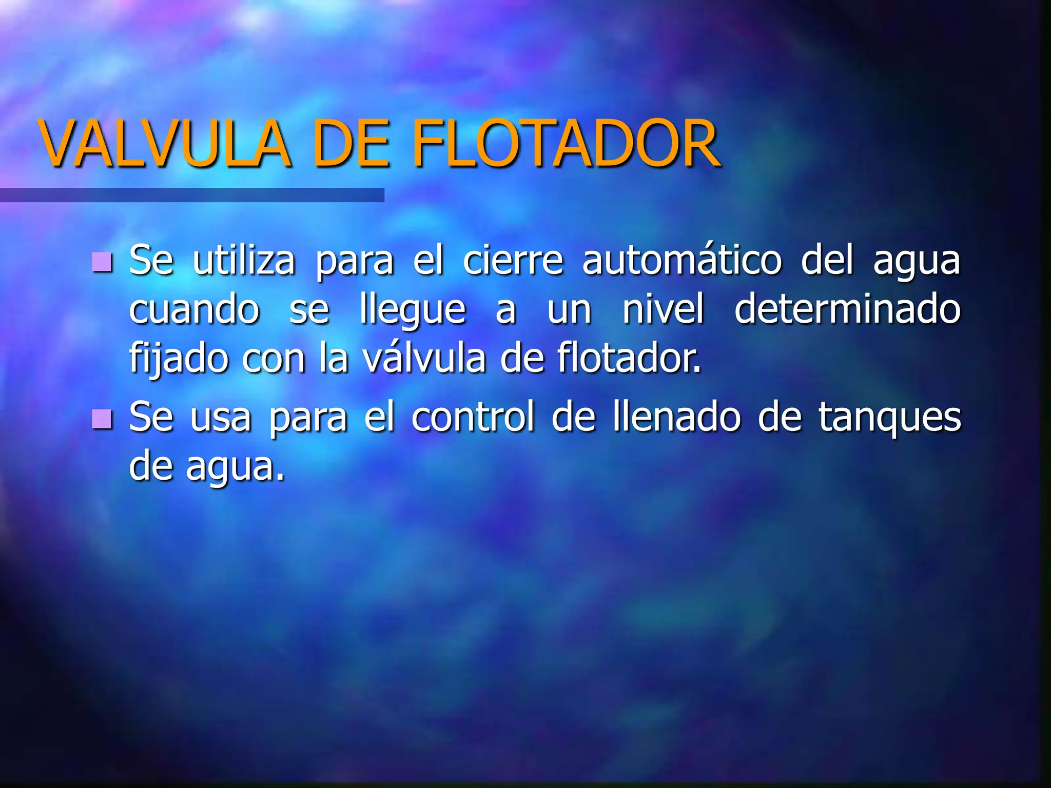 Válvulas de red de aguas blancas en edificaciones | PPT | Chemistry ...
