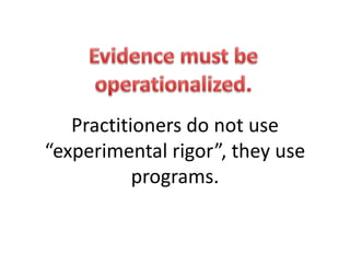 Vicky Scott: Implementing research into practice | PPT