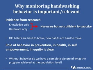 Monitoring handwashing behaviour | PPTX