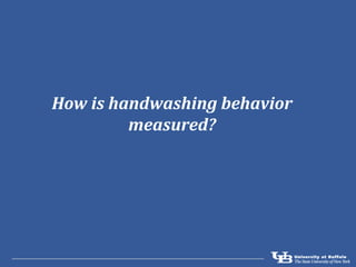 Monitoring handwashing behaviour | PPTX
