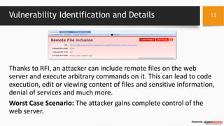 Web Application Penetration Tests - Vulnerability Identification and ...