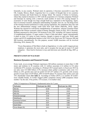 Financial Analysis of Retail Business Organization: A Case of Wal-Mart ...