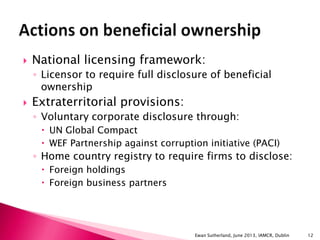 Bribery and corruption in telecoms: New approaches to licensing | PPT
