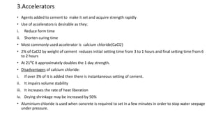 Concrete - Additives & Admixtures | PPTX