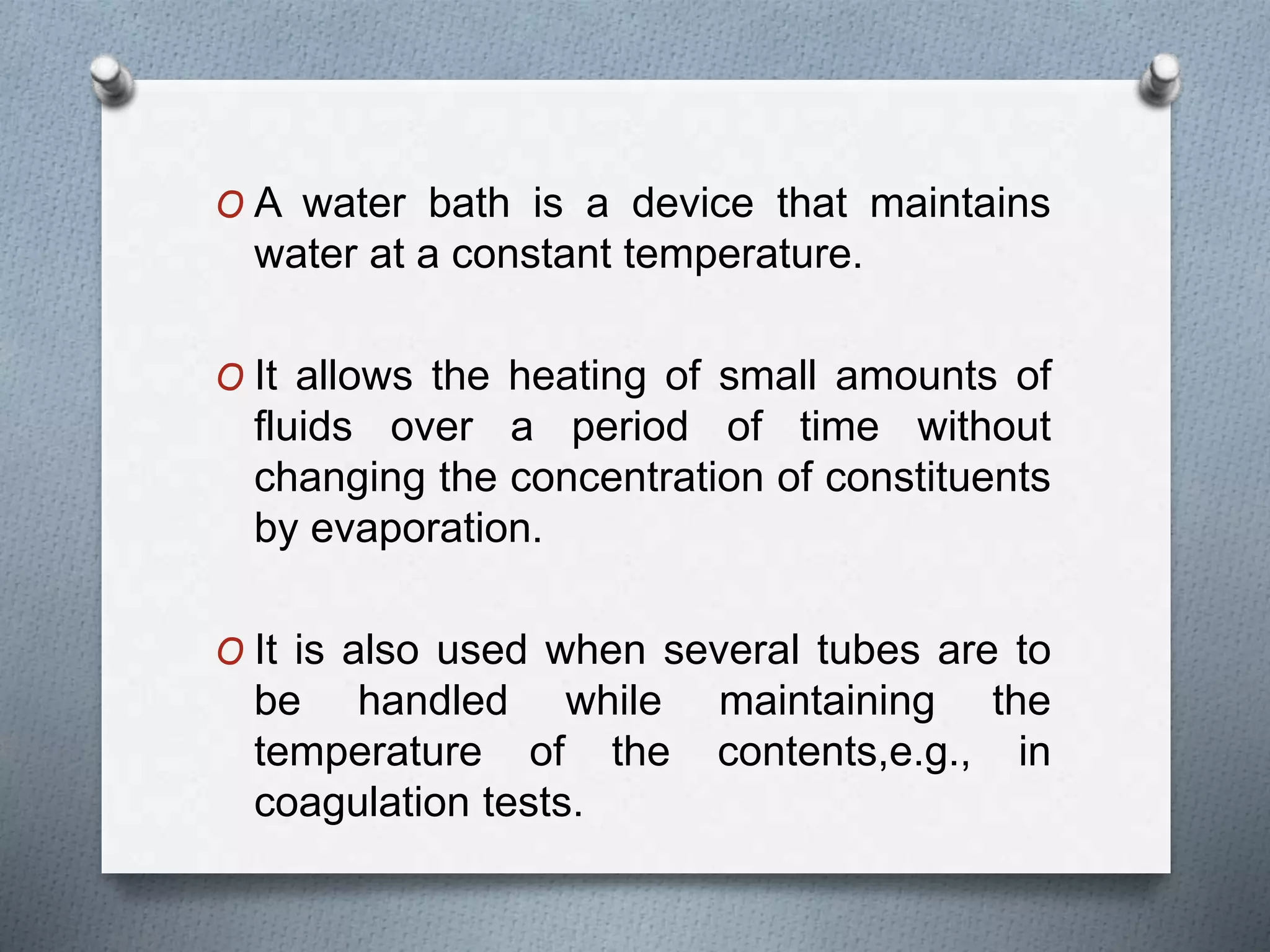 water bath instrument | PPTX