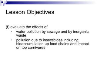 Chapter 22 Our Impact on the Ecosystem Lesson 3 water pollution ...