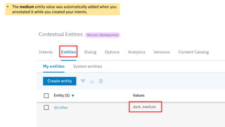 Watson assistant annotating entities tutorial | PPT