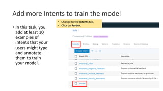 Watson assistant annotating entities tutorial | PPT