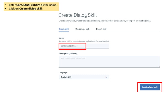 Watson Assistant Annotating Entities Tutorial Ppt