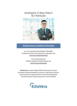 Intelligent 3 Way Match for NetSuite | PDF