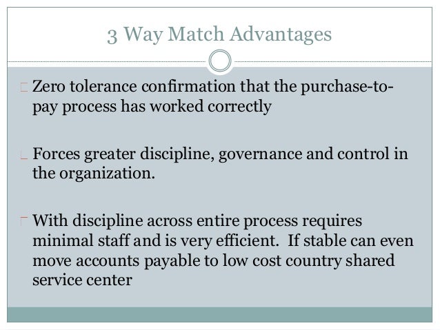 3 Way Match for Purchasing Professionals