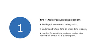 3 Ways Teams Boost JIRA With Hansoft | PPT