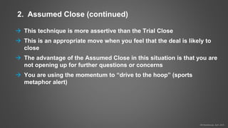 3 Ways to Close: A Resource for New Sales People | PDF