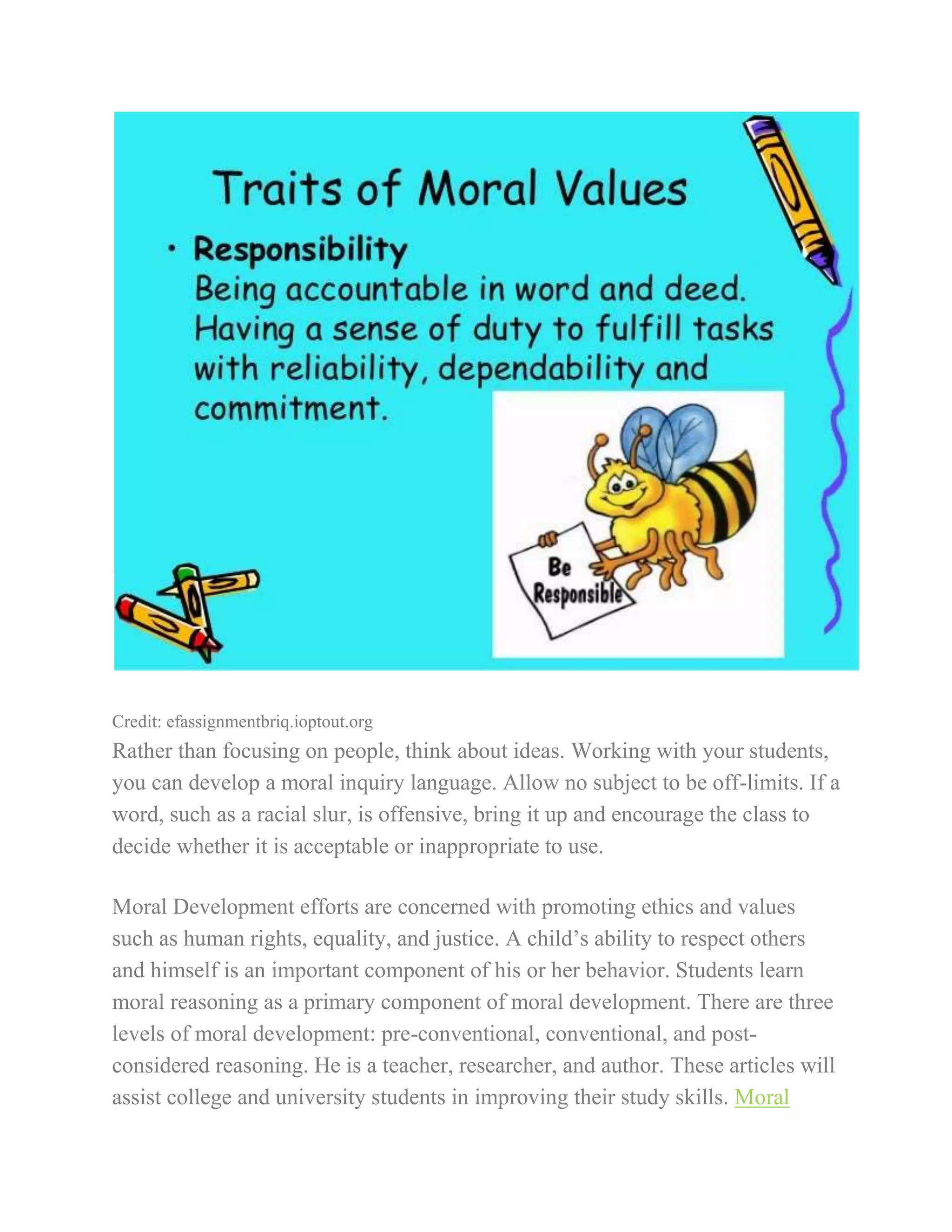 3 Ways To Inculcate Moral Values In Students.docx | Parenting Children ...