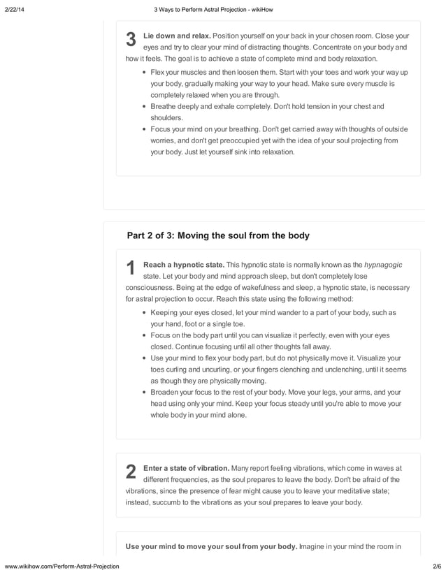 Astral Projection Volume 1 | PDF