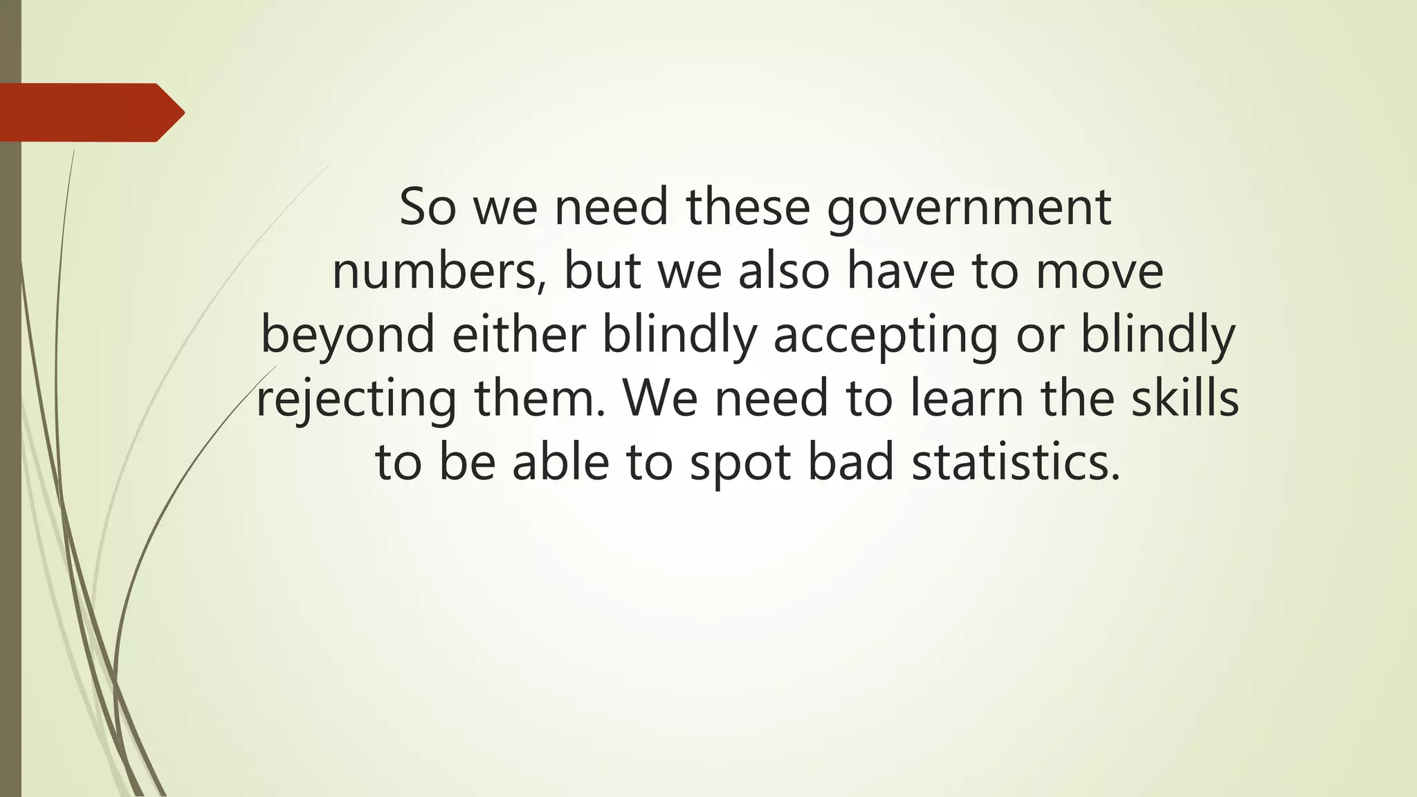 3 ways to spot a bad statistic | PPT