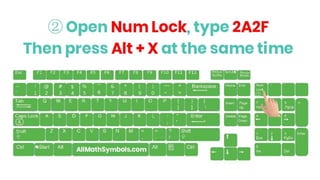 3 ways to type multiplication sign on windows and 2 ways on mac | PPTX